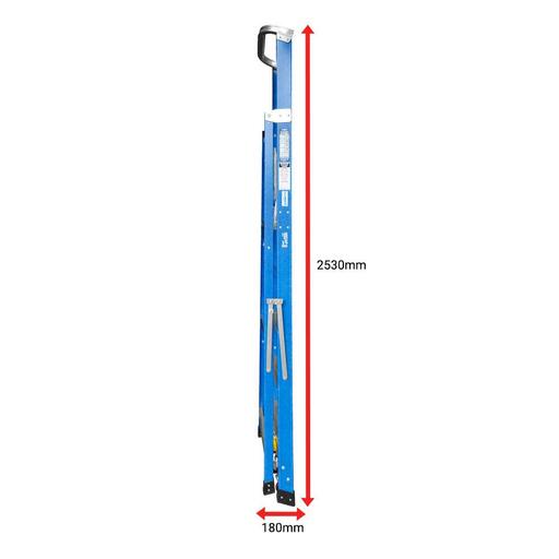 Climbrite CSTEP5 1.5m 5-Step Fibreglass Platform Ladder On Wheels