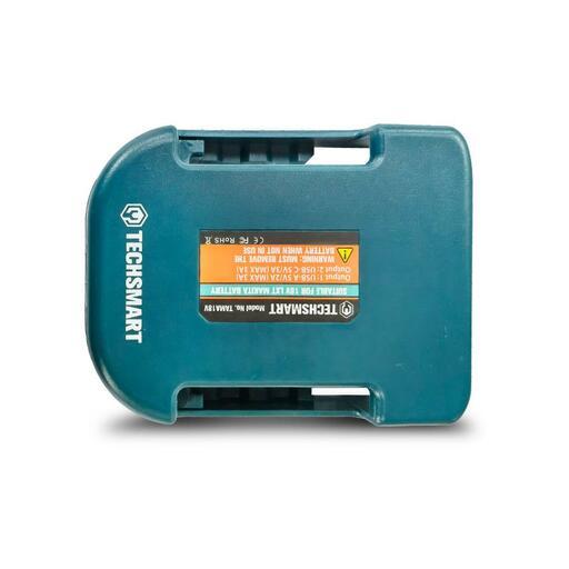 Techsmart TAMA18V USB Charging Battery Adaptor to suit 18V LXT Makita ...