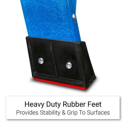 Climbrite CSTEP10 3.0m 10-Step Fibreglass Platform Ladder On Wheels