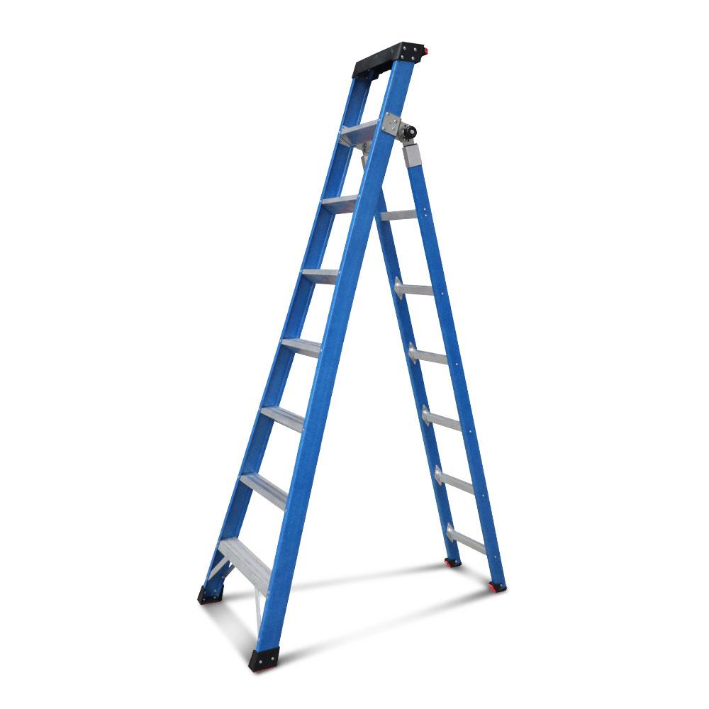 Climbrite CFL8SM 8 Step 2.4m 3-In-1 Fibreglass Industrial Ladder