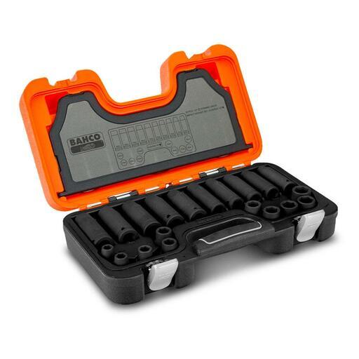 Bahco D-DD/S20 20pce 1/2" Square Drive Mixed Impact Socket Set With ...
