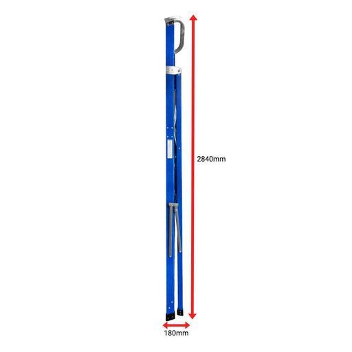 Climbrite CSTEP6 1.8m 6-Step Fibreglass Platform Ladder On Wheels