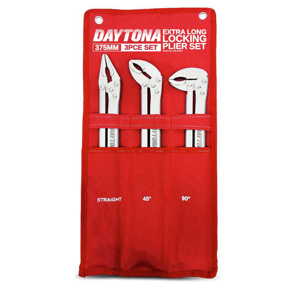 Daytona DELP3375 3pce 375mm (15") Extra Long Locking Plier Set