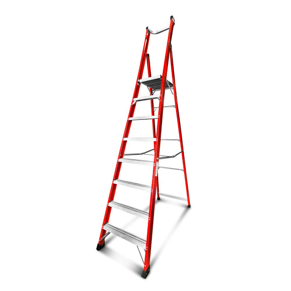 Climbrite CSTEP8ECO 2.4m 8-Step Fibreglass Platform Ladder
