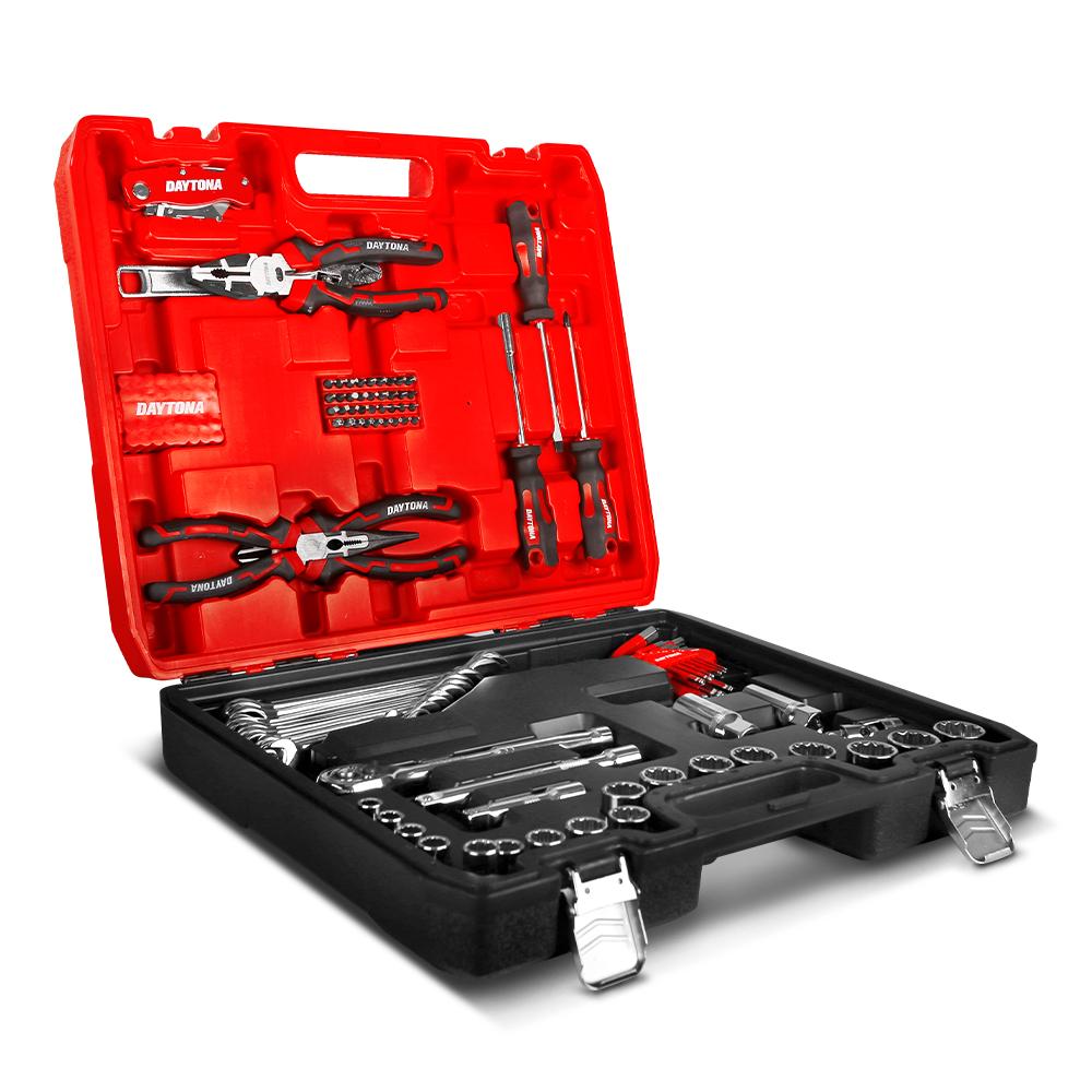Daytona DTK120 120pce 3/8" Drive Metric Socket, Spanner & Plier Automotive Tool Kit