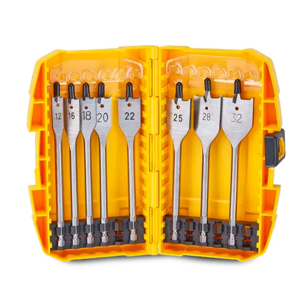 DeWalt DT4842-QZ 8pce Flatwood Spade Bit Set