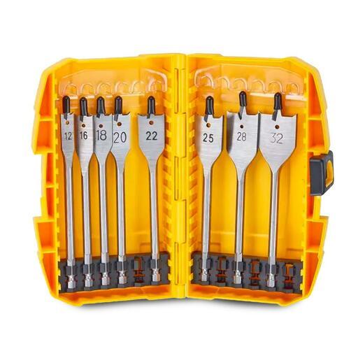 DeWalt DT4842-QZ 8pce Flatwood Spade Bit Set