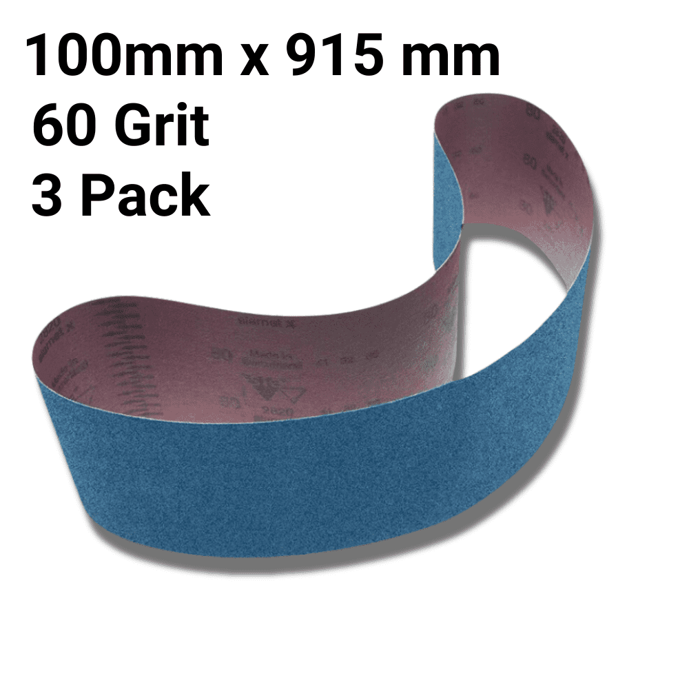 Sia Abrasives F03E004N4G 10-Pack 100mm x 915mm P60 Zirconia Alumina ...