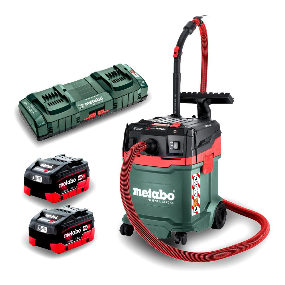 Metabo AU60207300 36V (18V x 2) 5.5Ah Li-ion Cordless Brushless 30L Wet ...