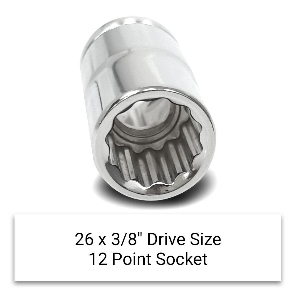 Daytona DSS33 33pce 3/8" Drive Metric & Imperial Socket Set