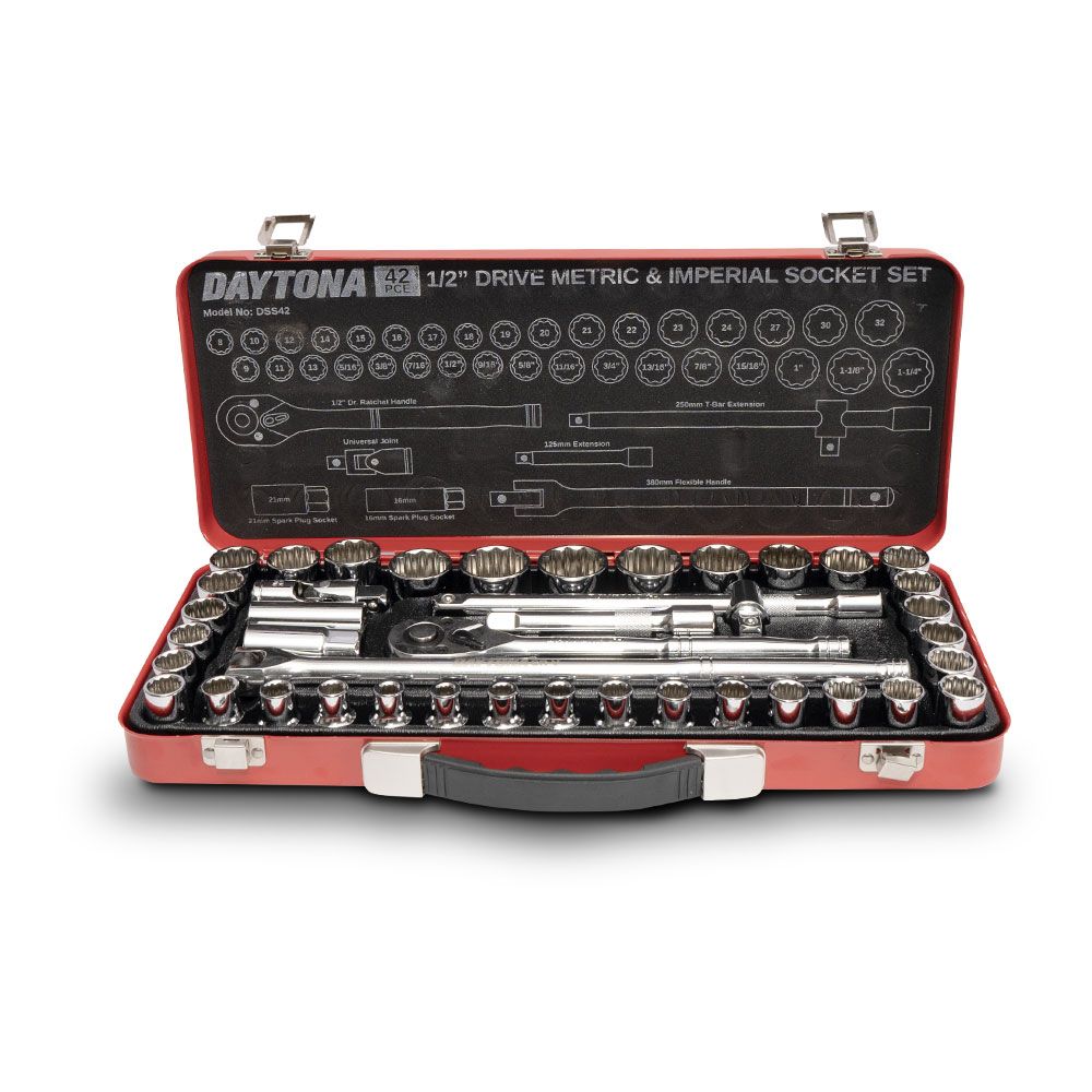 Daytona DSS42 42pce 1/2" Drive Metric & Imperial Socket Set