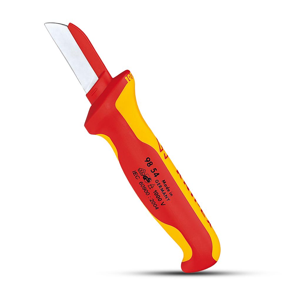 Knipex 9854SB 180mm (7") 1000V VDE Insulated Cable Stripping Knife