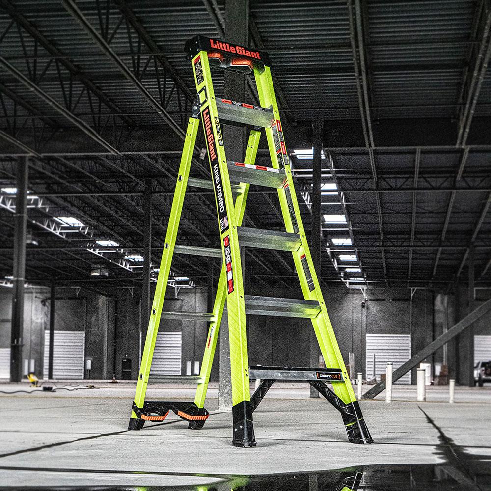 Little Giant Ladder Systems 13906-071 1.8m - 3m 170kg 3-in-1 Fiberglass ...