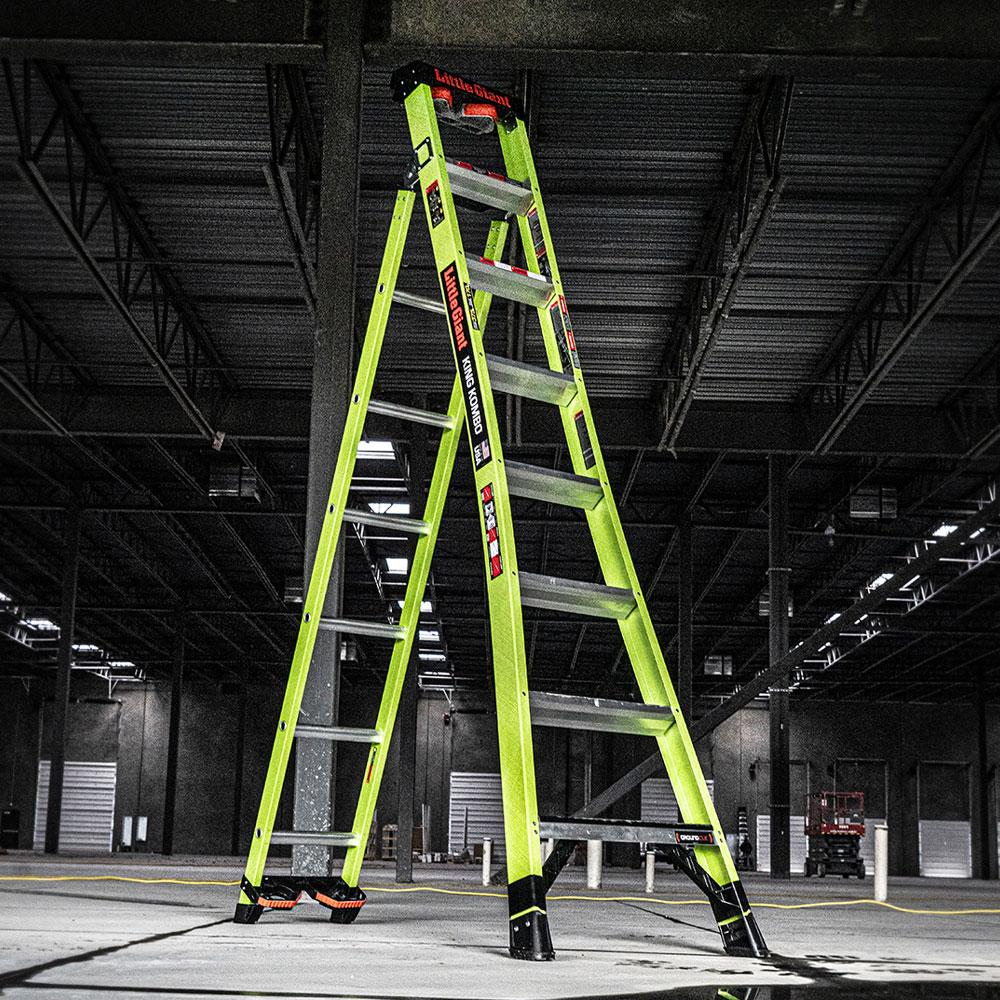 Little Giant Ladder Systems 13908-071 2.44m 170kg 3-in-1 Fiberglass ...