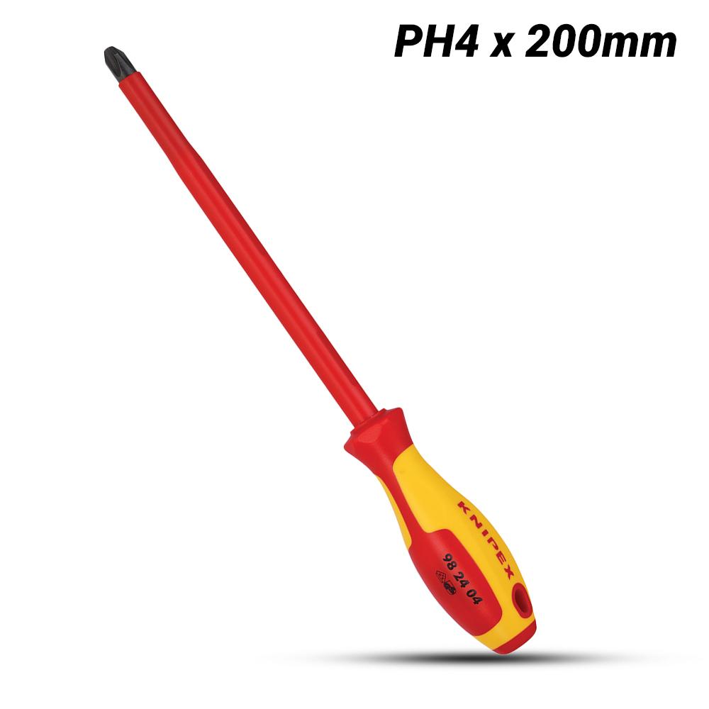 Knipex 982404 PH4 x 200mm (7.8") 1000V VDE Screwdriver