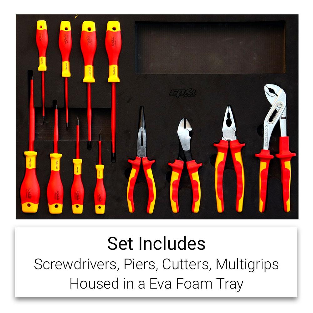 SP Tools SP55955 46pce VDE Electric Vehicle Service Combination Tool ...