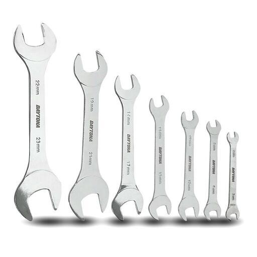 Daytona D7STM 7pce Ultra Thin Double Open End Metric Spanner Set