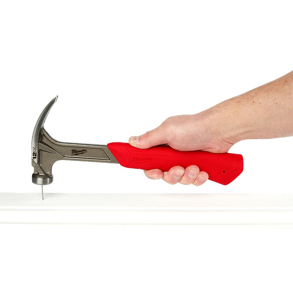 Milwaukee 48229019A 12oz Smooth Face Hybrid Claw Finish Hammer