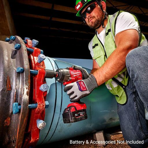 Milwaukee M18FHIW2F120 18V Li-ion Cordless Fuel 1/2" Drive High Torque ...