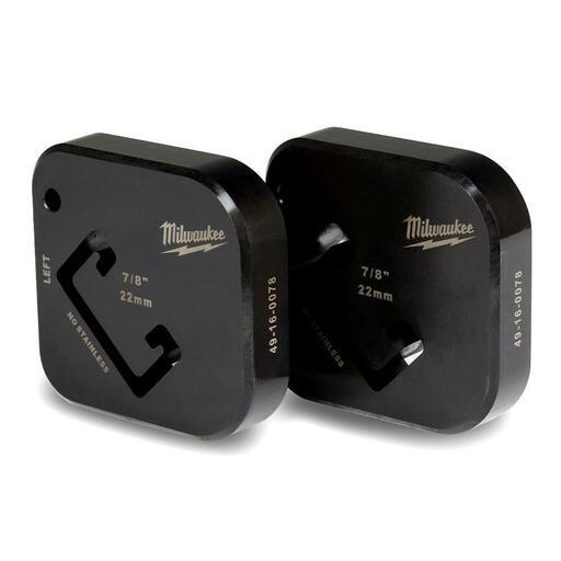 Milwaukee 49160078 22mm x 41mm Single Channel Die Set to Suit 18V Li ...