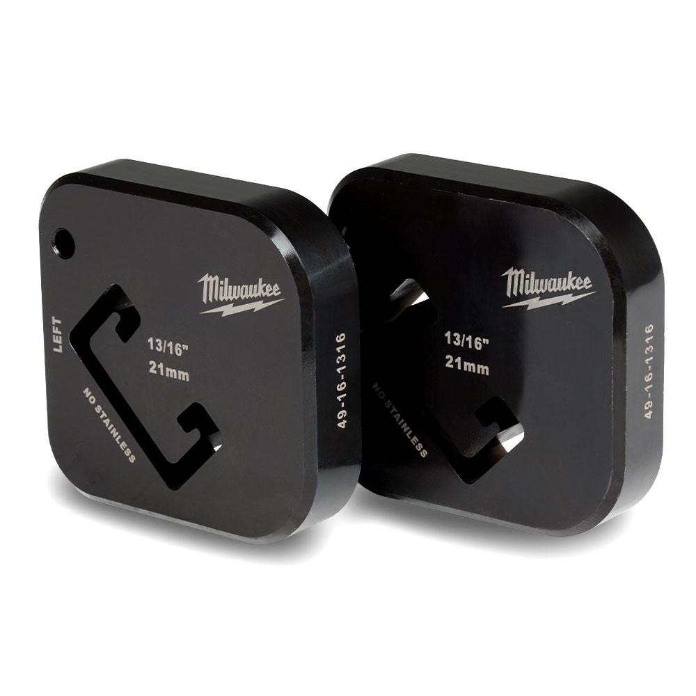 Milwaukee 49161316 21mm x 41mm Single Channel Die Set to Suit 18V Li ...