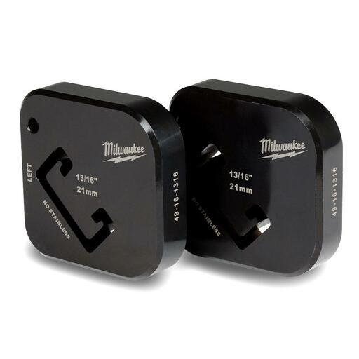 Milwaukee 49161316 21mm x 41mm Single Channel Die Set to Suit 18V Li ...