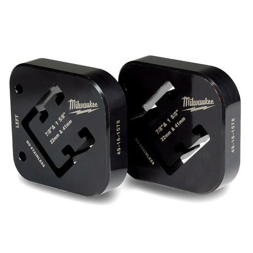 Milwaukee 49161578 22mm & 41mm Single Channel Die Set to Suit 18V Li ...