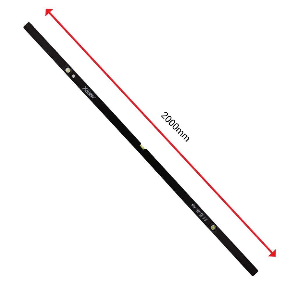 Xtorque XPB200C 2000mm Black Magnetic Milled Spirit Level