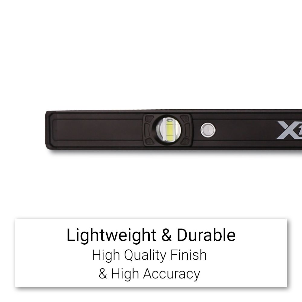 Xtorque XPB200C 2000mm Black Magnetic Milled Spirit Level