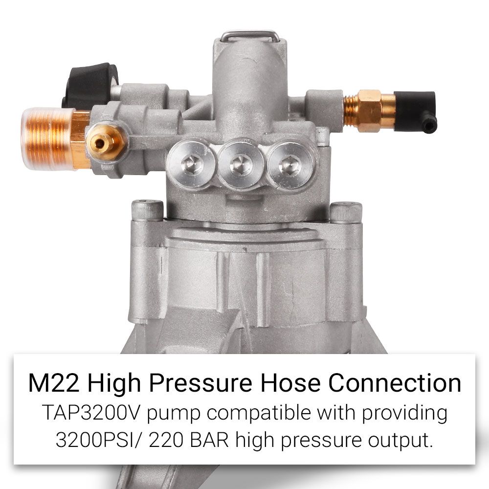 Typhoon TAP3200V 3200PSI 4.5-6.0HP Pressure Washer Vertical Axial Pump