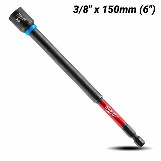 Milwaukee 49664585 3/8" x 150mm (6") Shockwave Power Bit Magnetic Nut ...