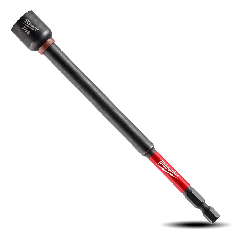Milwaukee 49664586 7/16" x 150mm (6") Shockwave Power Bit Magnetic Nut ...