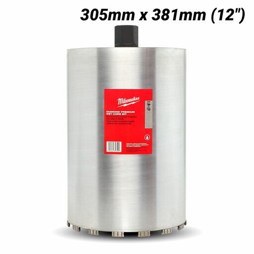 Milwaukee 48173120 305mm x 381mm (12") Diamond Premium Wet Core Bit