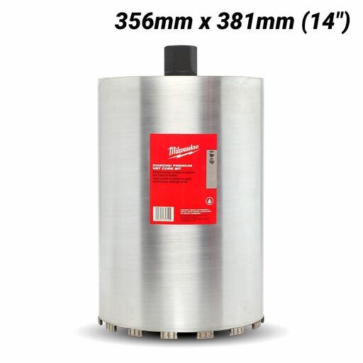 Milwaukee 48173140 356mm x 381mm (14") Diamond Premium Wet Core Bit
