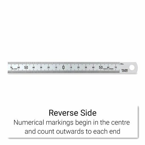 Toledo 150SP 150mm Stainless Steel Metric Ruler