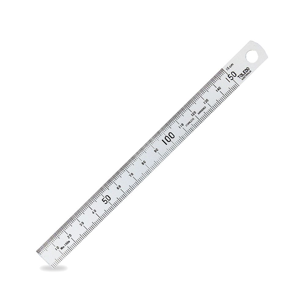 Toledo 150B/6 150mm (6") Stainless Steel Metric & Imperial Ruler