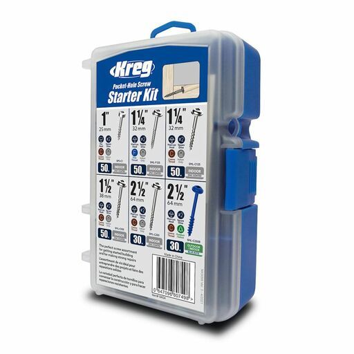Kreg KR-SK04 260pce Assorted Pocket Hole Screw Starter Kit