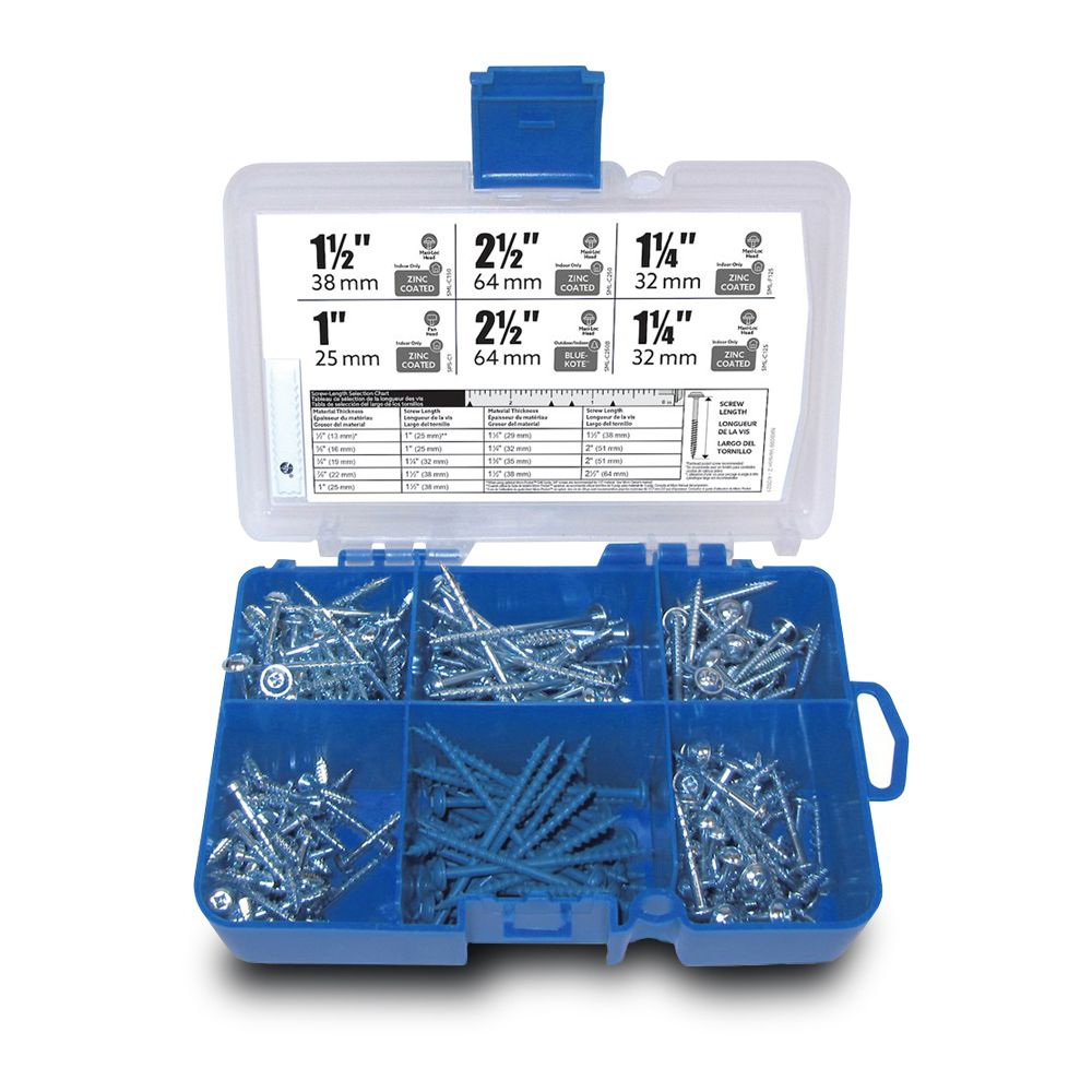Kreg KR-SK04 260pce Assorted Pocket Hole Screw Starter Kit