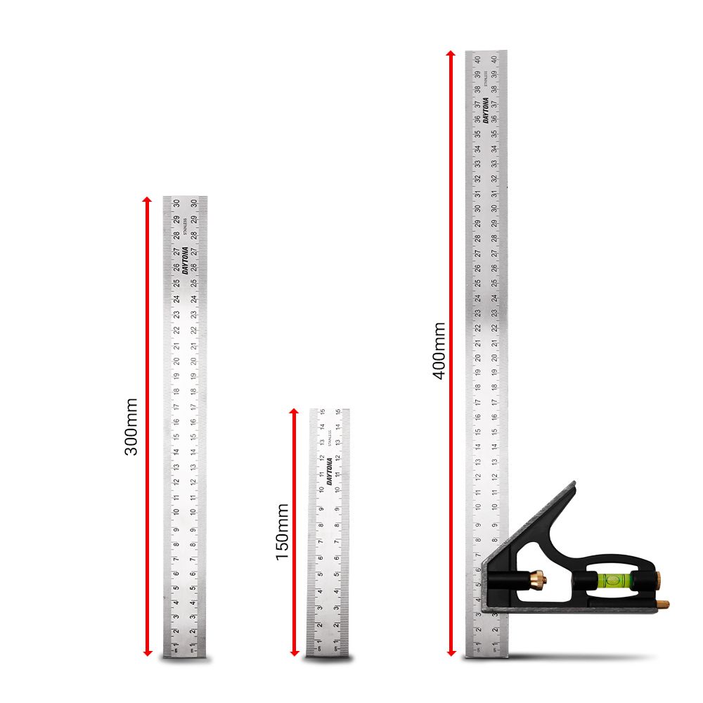 Daytona DCSS3P 3pce 150mm (6"), 300mm (12") & 400mm (16") Combination ...
