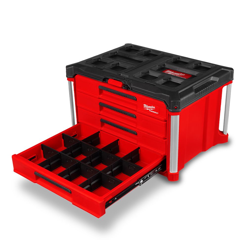 Milwaukee 48228444 PACKOUT 4 Drawer Tool Box