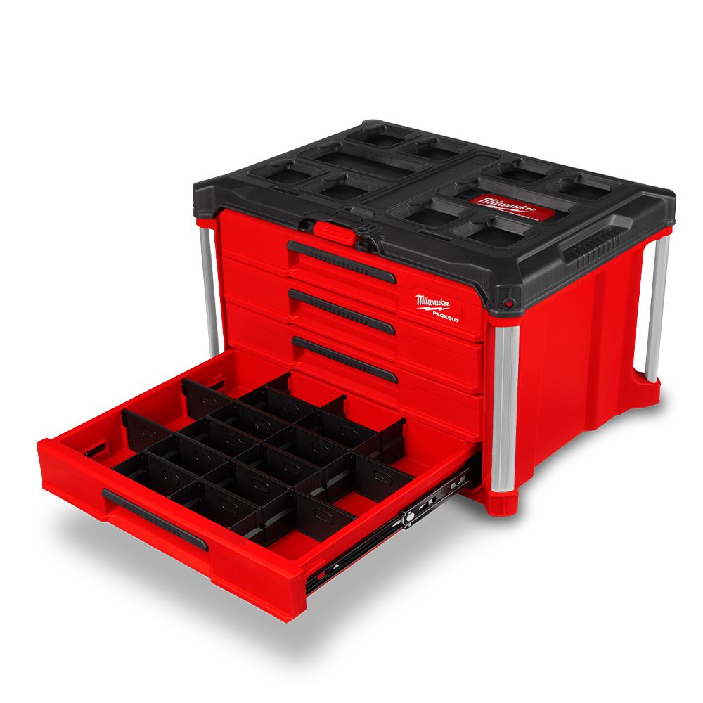 Milwaukee 48228444 PACKOUT 4 Drawer Tool Box