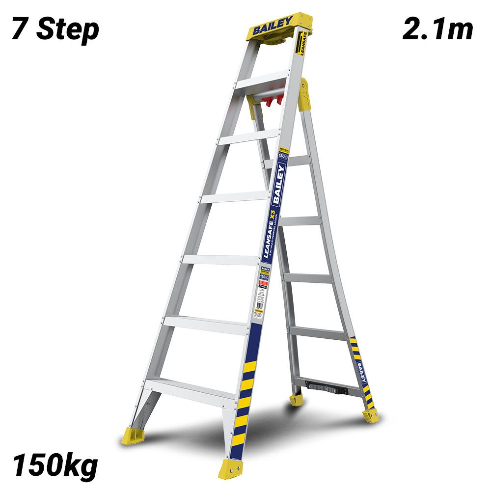 Bailey FS14130 150kg 2.1m 7 Step Aluminium X3 SLS 3-in-1 Ladder