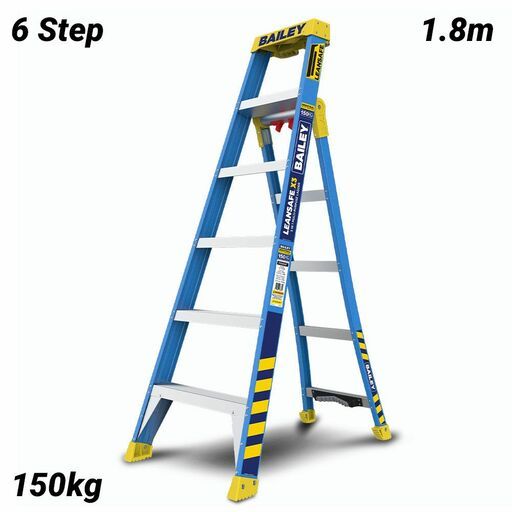 Bailey FS14147 150kg 1.8m 6 Step X3 Fiberglass 3 in 1 Ladder