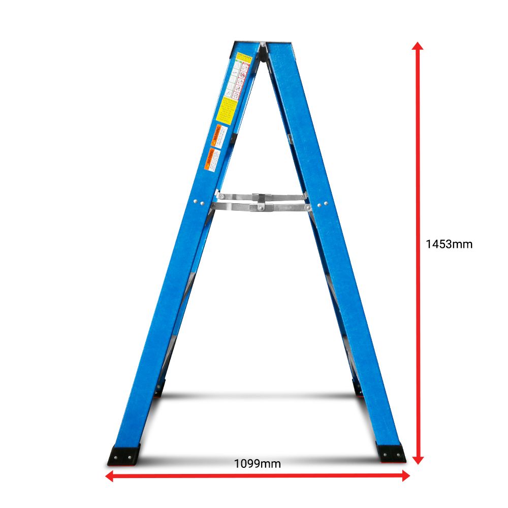 Climbrite CDSTEP4 1.5m 4-Step Fibreglass Double Sided Ladder
