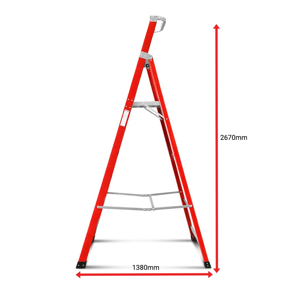 Climbrite CSTEP6ECO 1.8m 6-Step Fibreglass Platform Ladder