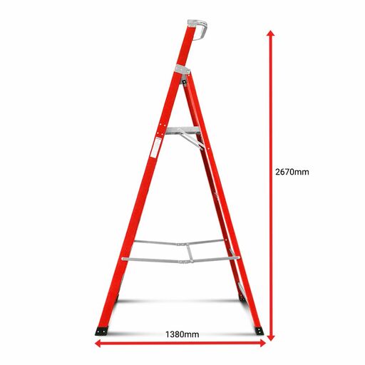 Climbrite CSTEP6ECO 1.8m 6-Step Fibreglass Platform Ladder