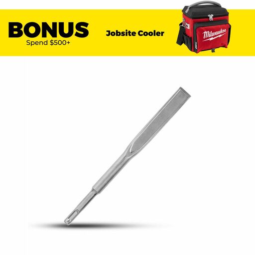 Milwaukee 4932493609 250 x 20mm SDS PLUS SLEDGE Premium Flat Chisel ...