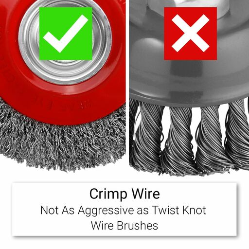 Xtorque XSW150 150mm Steel Crimp Wire Wheel