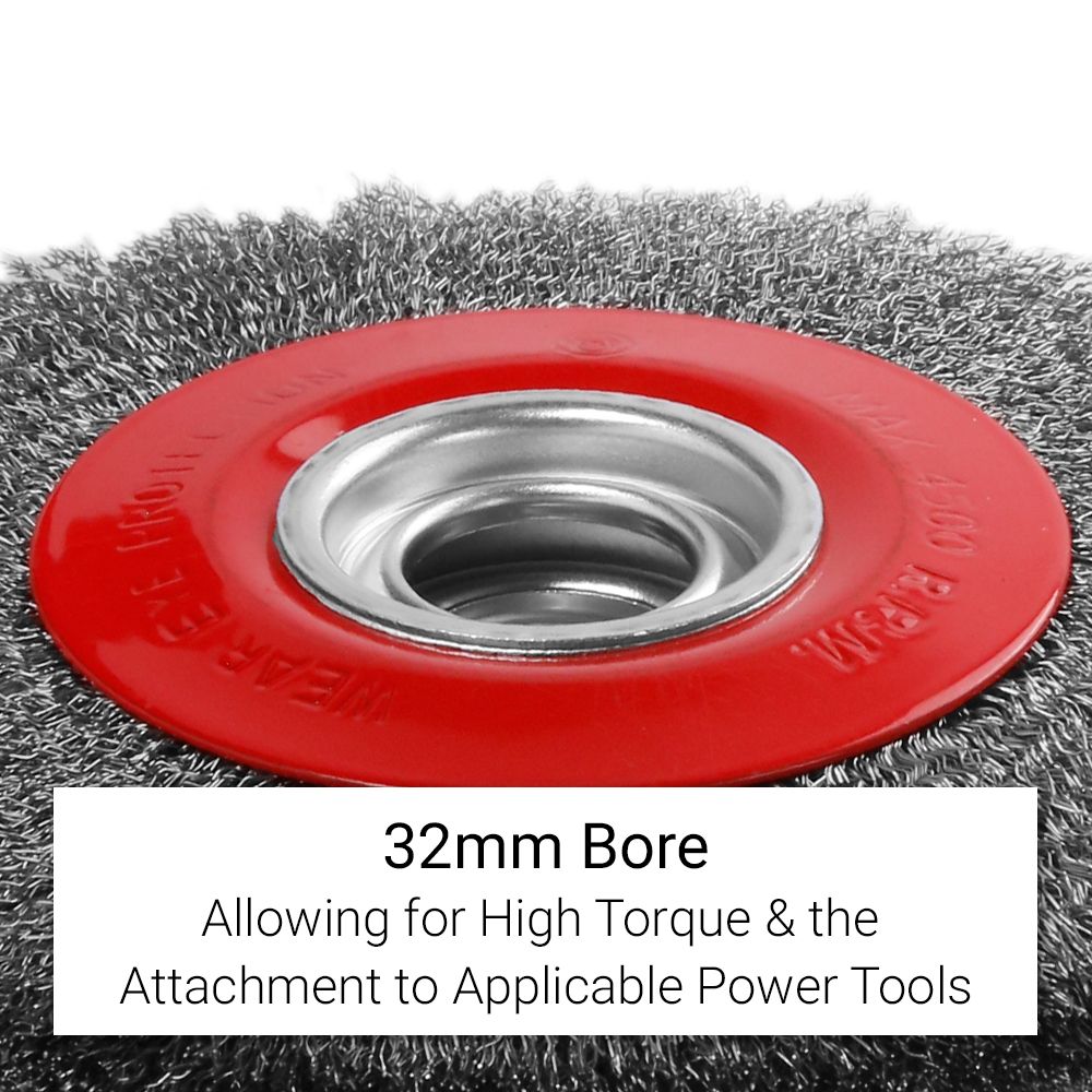 Xtorque XSW150 150mm Steel Crimp Wire Wheel