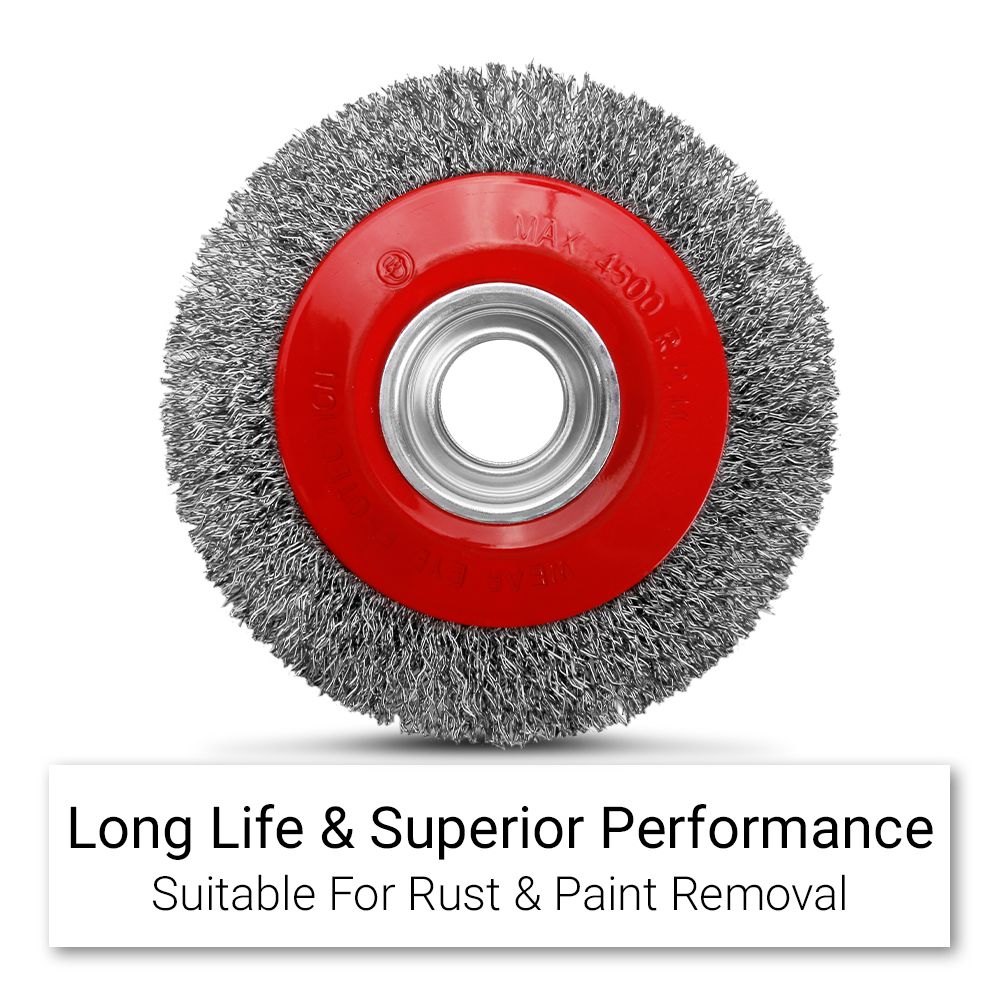 Xtorque XSW200 200mm Steel Crimp Wire Wheel